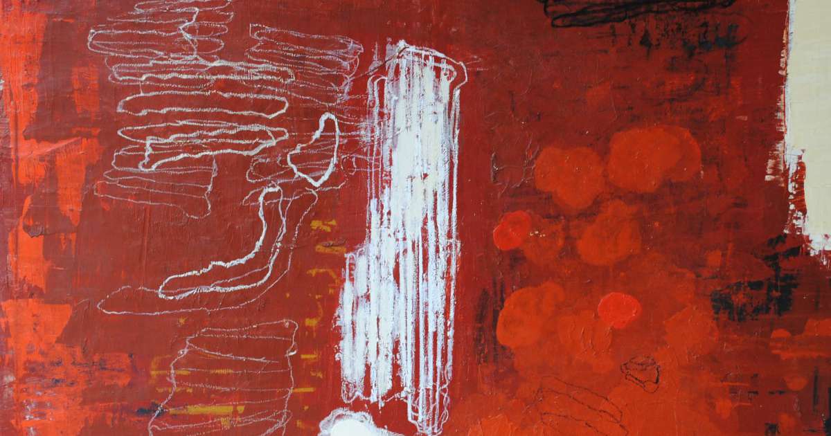 Ken Denning | Red Landscape | Wimbledon Fine Art