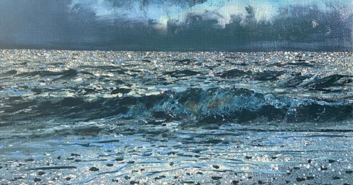 Ken Zier | Study from a Night Coast | Wimbledon Fine Art